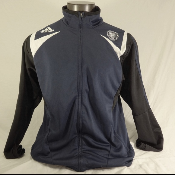 adidas | Jackets & Coats | Adidas Mens Dark Blue Rugby Zip Jacket Size ...
